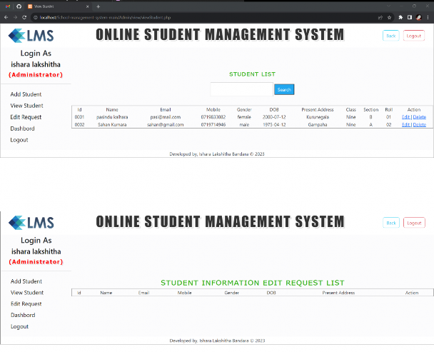 Lms Web Application Documentation